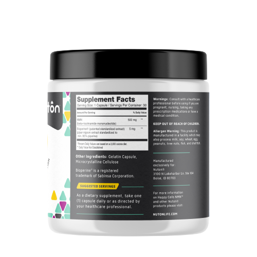 Happy Cells™ Anti-Aging NMN with Bioperine – nuton